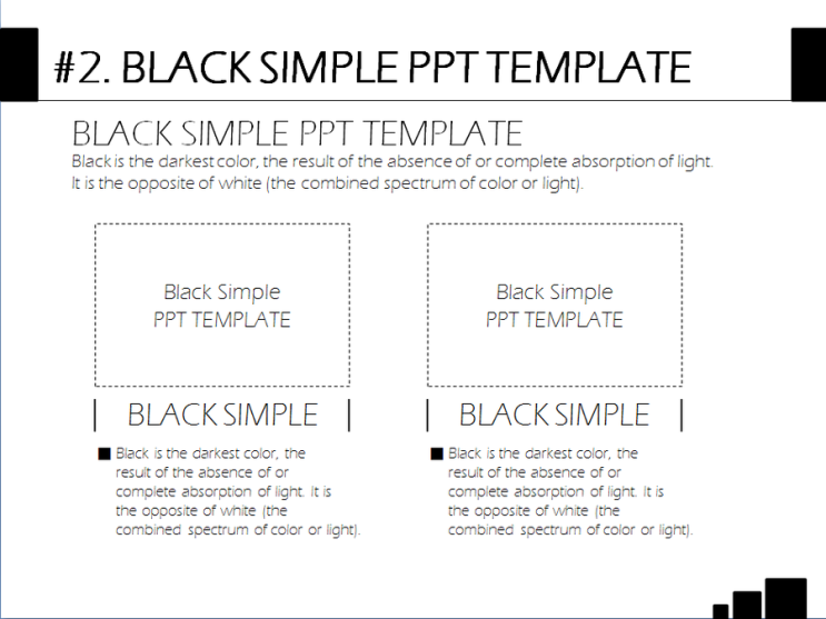 BLACK SIMPLE PPT TEMPLATE ☆ : 네이버 블로그