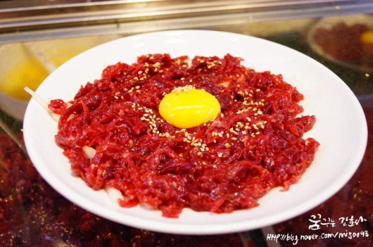 종로 맛집 육회 하면 여기 광장시장 육회자매집 네이버 블로그