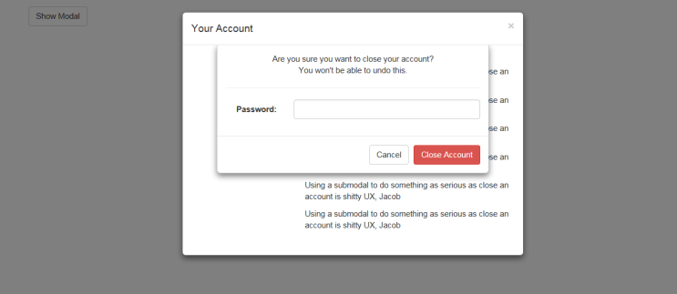 [ jQuery , Bootstrap ] 모달창 안에 서브 모달창 만들기. : 네이버 블로그