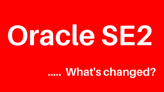 Oracle Standard Edition 신규 버전(SE2) 출시 및 기존 버전 단종 : 네이버 블로그