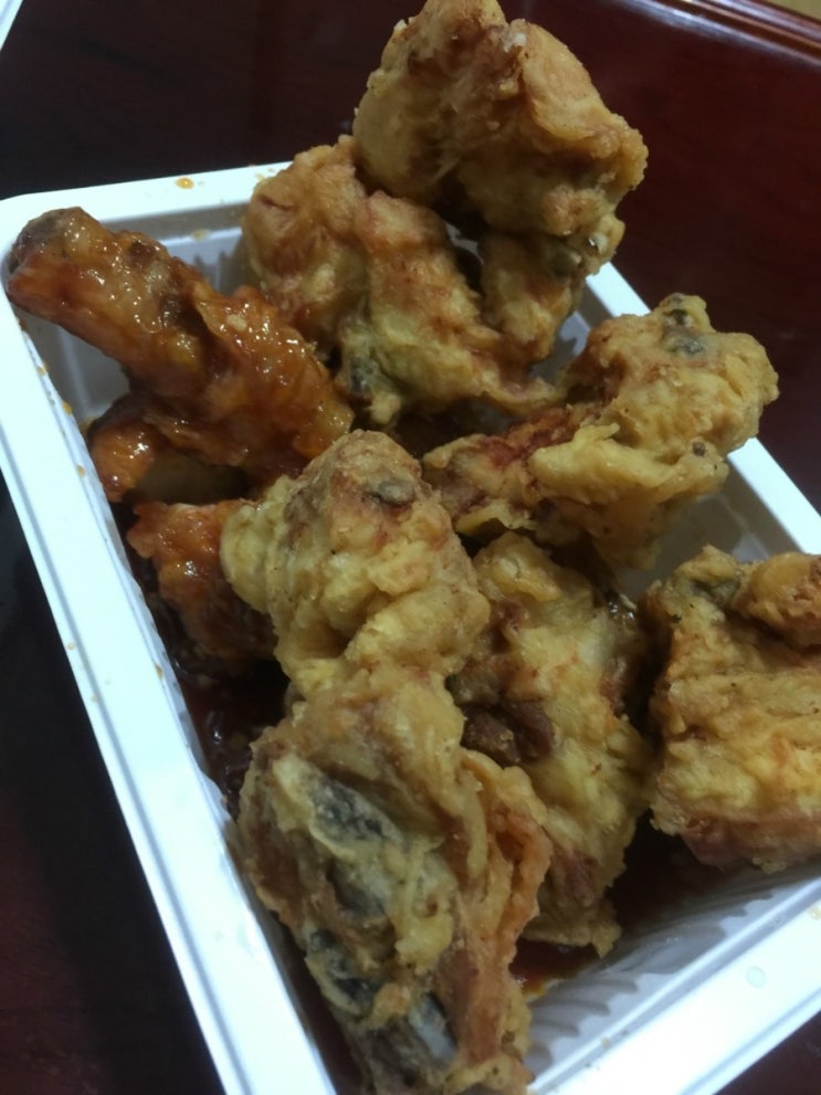 할머니댁가서 먹은 시장치킨 후라이드 양념 : 네이버 블로그