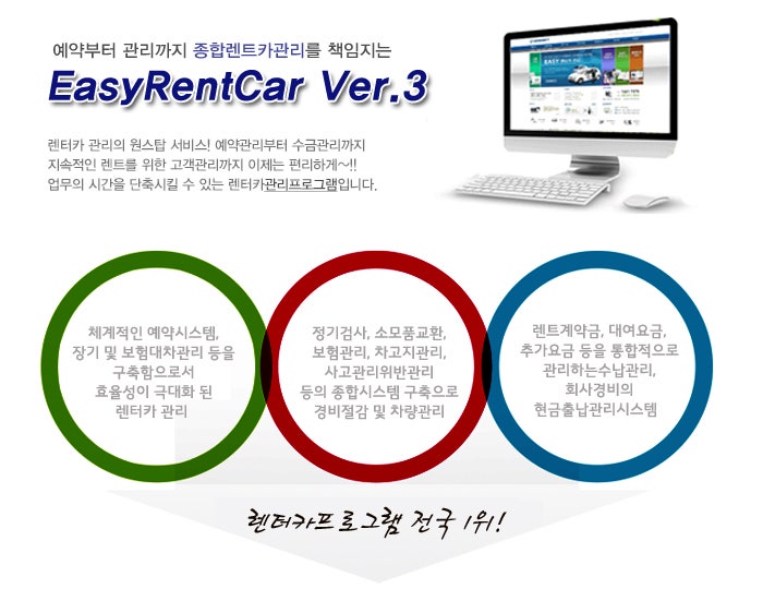 Easy렌터카프로그램 전국1위 일반중장기보험대차 모두 적용가능한 만능 렌터카프로그램 네이버 블로그