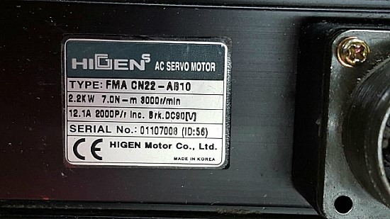 HIGEN(하이젠) - HIGEN MOTOR FMA CN22-AB10 (서보모터 수리) : 네이버 블로그