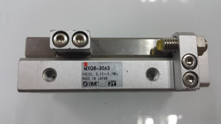 SMC 리니어 가이드 슬라이더 실린더 중고품 판매 MXQ8-30AS cyl,AIR slide table, stroke adj, MXQ GUIDED CYLINDER : 네이버 블로그