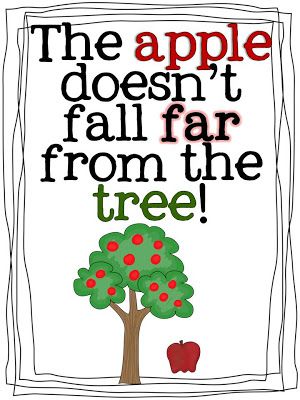 부전자전 "The apple doesn't fall far from the tree" : 네이버 블로그