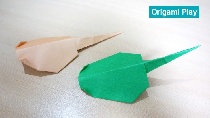 올챙이 종이접기 Origami tadpole : 네이버 블로그