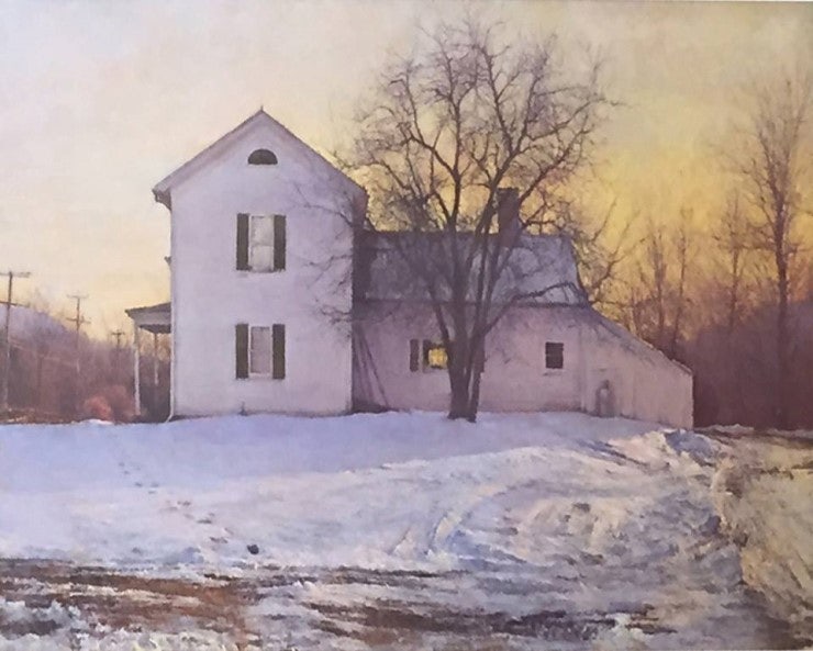 Peter Poskas, Late Afternoon, Lorch Farm, oil on panel, 27 3/4 x 36 1/2 ...