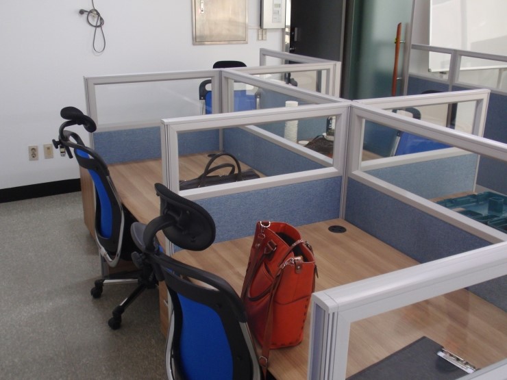 #177. 젠@맨 신규사무실 - 사무실 책상&파티션 셋팅 : 네이버 블로그