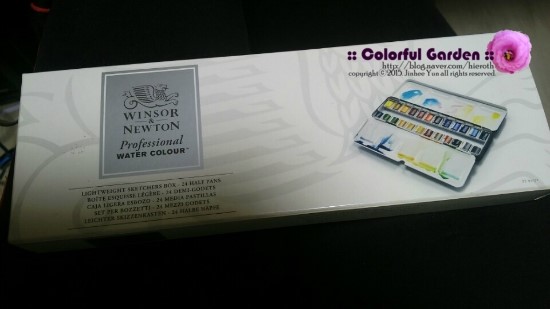 Winsor & Newton 고체케잌 24색 (half pan) 리뷰(색상표 포함) : 네이버 블로그