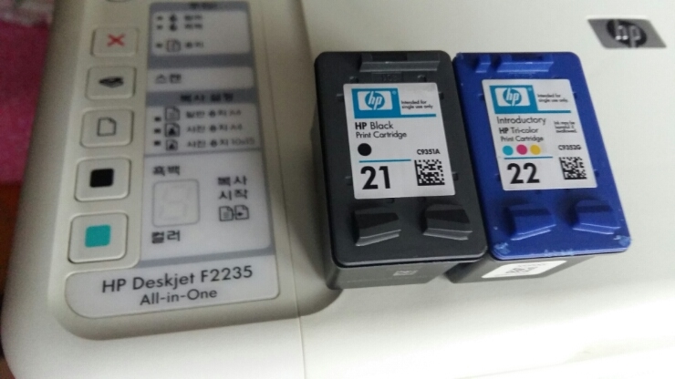 HP DESKJET F2235 잉크 카트리지 교환 : 네이버 블로그