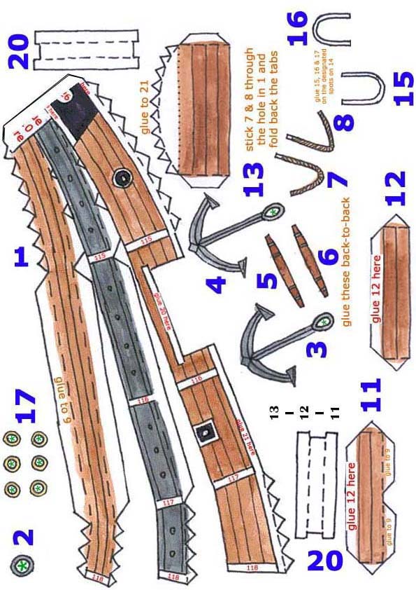 원피스 고잉메리호 종이모형 (OnePiece Going Merry Paper Craft) 다운받기 : 네이버 블로그