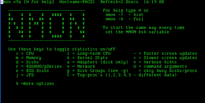 AIX Nmon 사용방법을 알아보자!! : 네이버 블로그