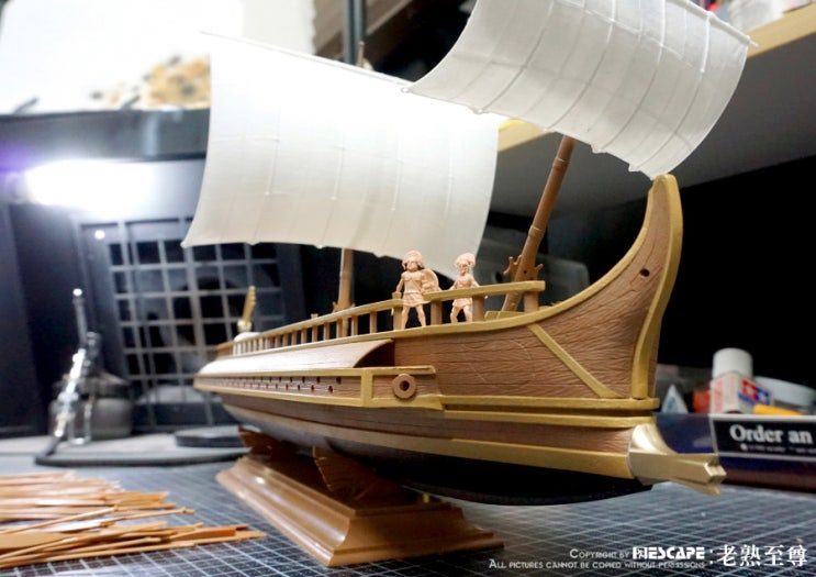 1/72 Greek Triera / zvezda - 본체 조립및 기본도색 - 01 : 네이버 블로그