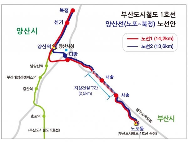 양산 도시철도 노포 양산선 舊 부산지하철 1호선 양산 연장 2021년 개통 네이버 블로그
