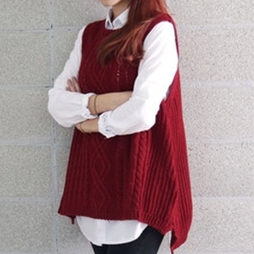 여성 니트조끼 예쁘게 코디하는 방법♥ : 네이버 블로그