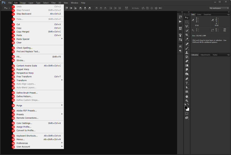 4-2. 포토샵메뉴(Photoshop Menu) : 편집(Edit) : 네이버 블로그