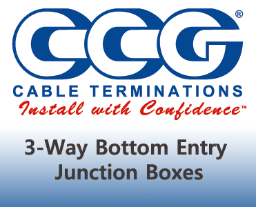 CCG 3-Way Bottom Entry™ Box Ex e IIC, Ex nA IIC, Ex t IIIC, IP66/68 ...