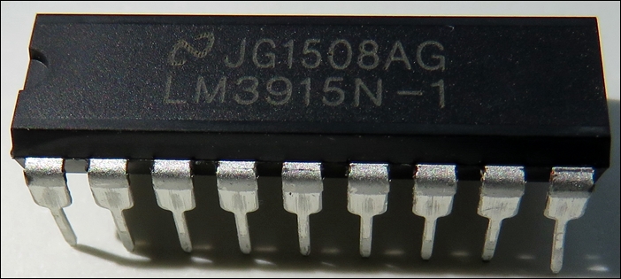 [버섯][부품] LM3915N - Dot/Bar Display Driver ( LED 레벨 미터 ) - V1.0 : 네이버 블로그