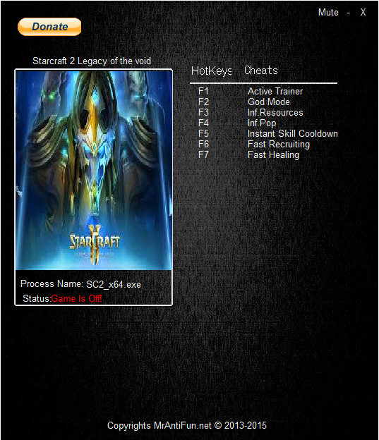 스타크래프트 2: 공허의 유산 트레이너 - Starcraft 2: Legacy of the void v3.1.0 +6 64Bit ...