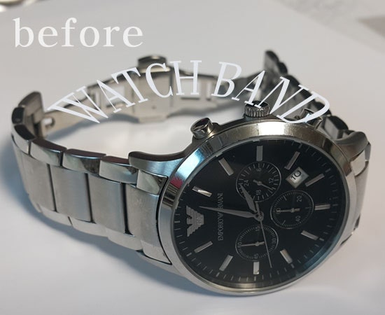 알마니시계 AR-2434 모델 시계줄한마디 연결하였습니다 알마니시계 오버홀/대구시계수리/ 알마니시계 폴리싱/ 알마니 엠포리오 ...