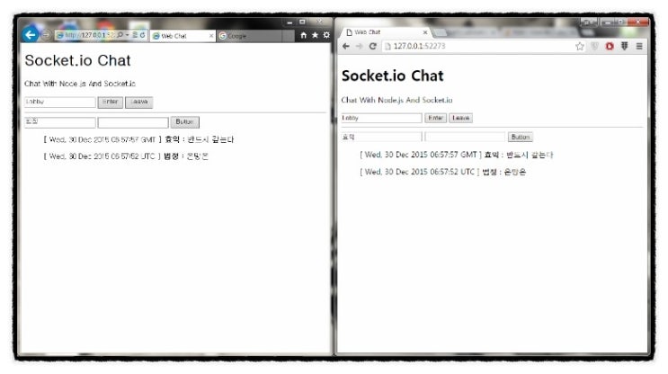 NodeJs Socket.io Creating Chatting Room : 네이버 블로그