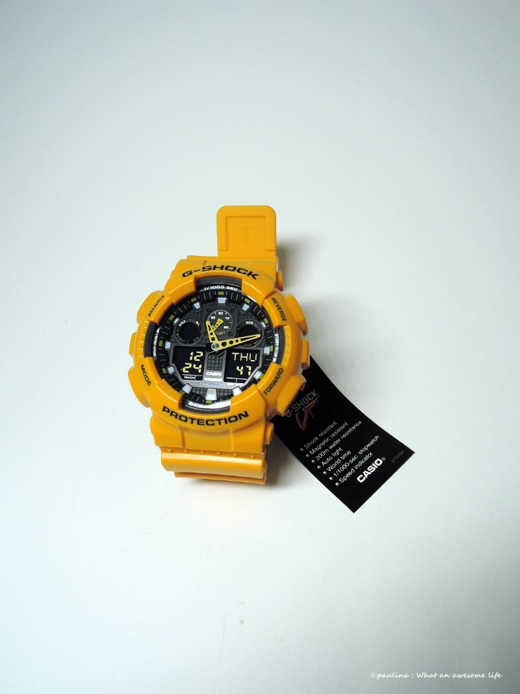 [손목시계] 노란색이 인상적인 G-Shock 지샥 카시오 빅페이스 범블비 시계 (GA-100A-9ADR) : 네이버 블로그