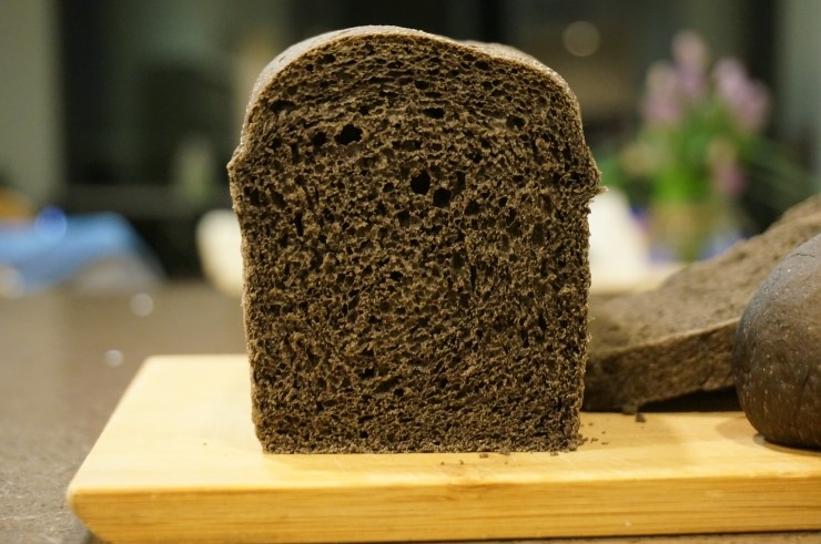 오징어 먹물 식빵, 오징어 먹물 크림치즈 롤 / Squid Ink Bread, Squid Ink Cream Cheese ...