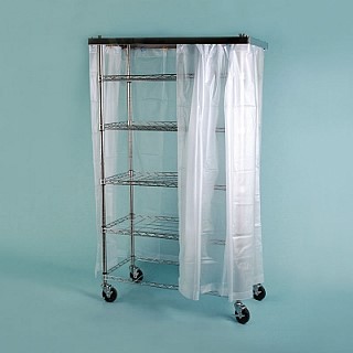 Wire Drying Rack with Curtain / 이동식 초자 건조대/커텐형/Cart(카트)/피케이랩(PKlab ...