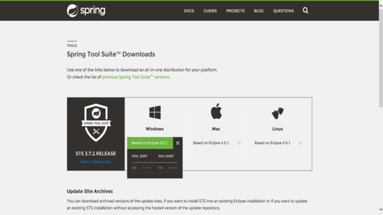 spring tool suite ( sts ) 3.7.2 설치와 실행 : 네이버 블로그