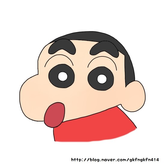 짱구는 못말려 짱구 캐릭터 그리기 손그림 강좌 네이버 블로그