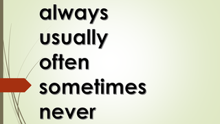 현재시제와 빈도부사(always, usually 등) : 네이버 블로그