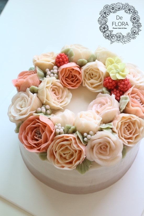 [Flowercake] Lovely peach peony cake/디플로라/플라워케이크 : 네이버 블로그