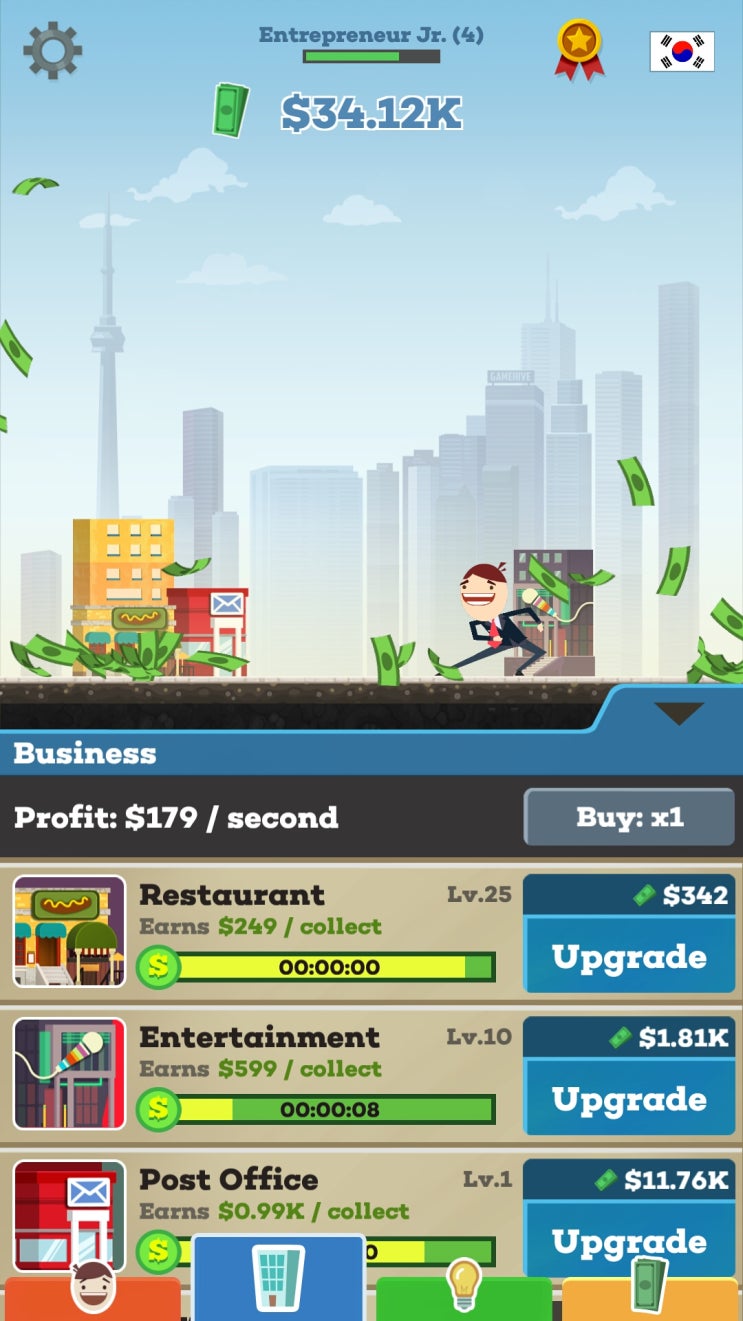 대박 노가다!! Tap Tycoon(탭 타이쿤) - 2 : 네이버 블로그