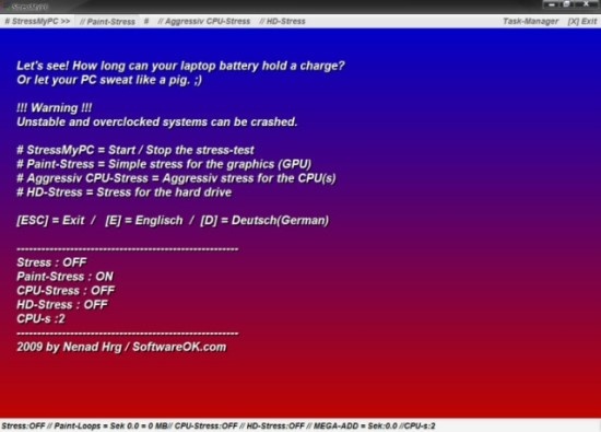 CPU, GPU를 위한 단순한 스트레스_PC 안정성 테스트 유틸- StressMyPC 2.81 : 네이버 블로그