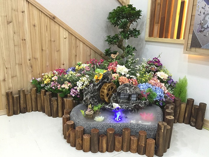 사무실 실내조경 - 사무실 코너에 작은 물의정원 꾸미기 : 네이버 블로그