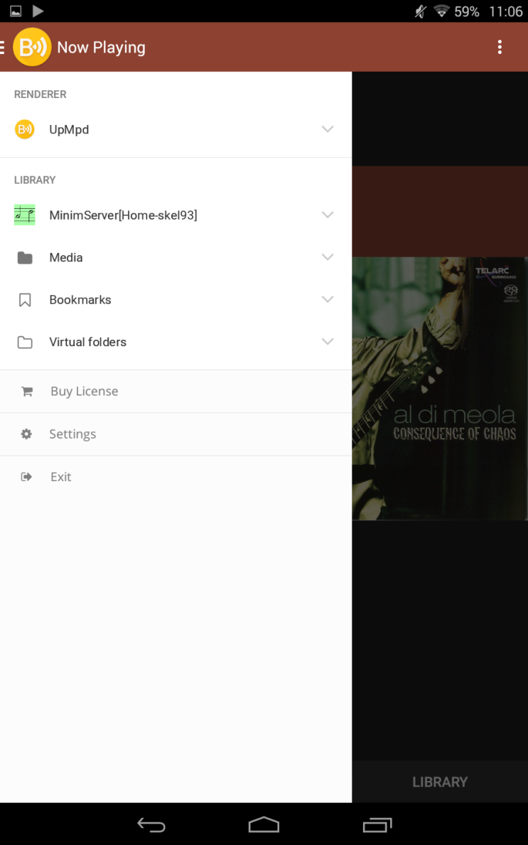 Synology MinimServer, Pogoplug MPD Renderer, Android BubbleUPnP ...