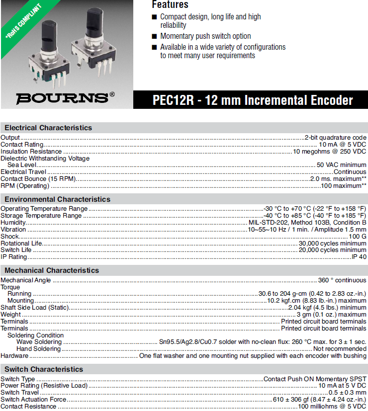 로타리 엔코더(Rotary Encoder)의 동작 : 네이버 블로그