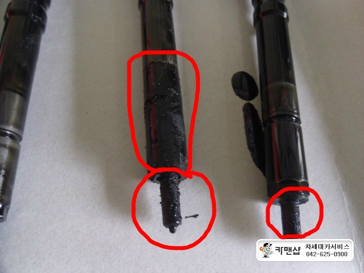 싼타페 Wgt 27000 인젝터 교환 동와셔 밀착 불량 대전 커먼레일 인젝터 클리닝 수리 교환 리빌드 전문점 차