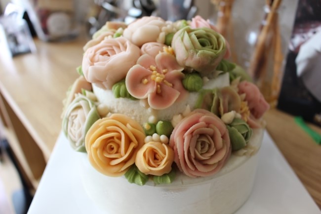 세상에 태어나 처음맞이하는 :: 돌떡케익 :: 앙금플라워케익(olala cake) : 네이버 블로그