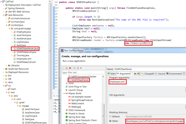 eclipse에서 argument 파일을 지정하여 Java application에 넘기기 : 네이버 블로그
