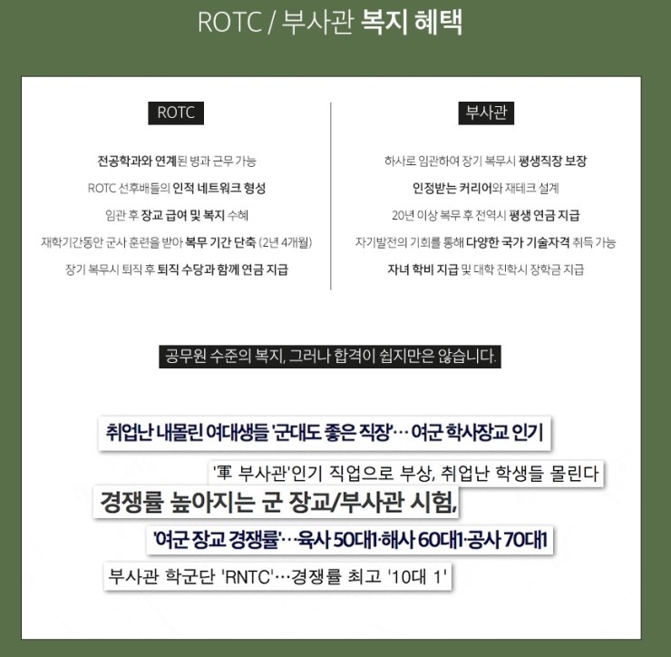 ROTC 직업군인 도전할건가요? : 네이버 블로그