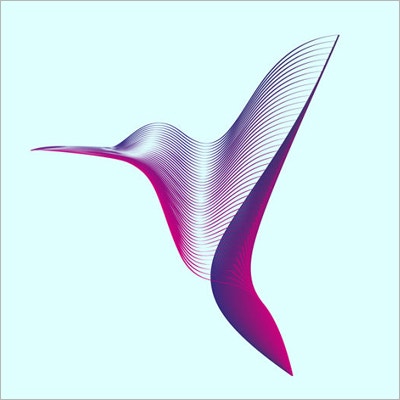 곡선으로만 동물 그림을 그리는 작가 Andrea Minini : 네이버 블로그