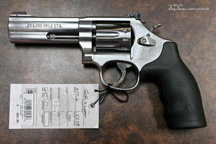 스미스 웨슨 Smith & Wesson M617 4인치 .22LR 리볼버 권총 : 네이버 블로그