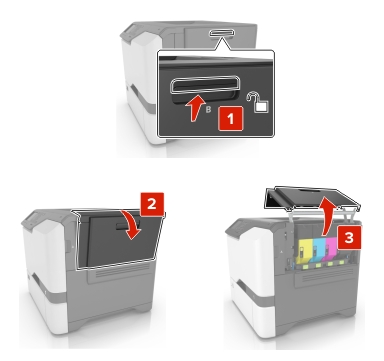 렉스마크(Lexmark) 칼라 프린터/복합기 CS720/CX720 시리즈 소모품 교체 방법-폐토너통 교체 방법 : 네이버 블로그