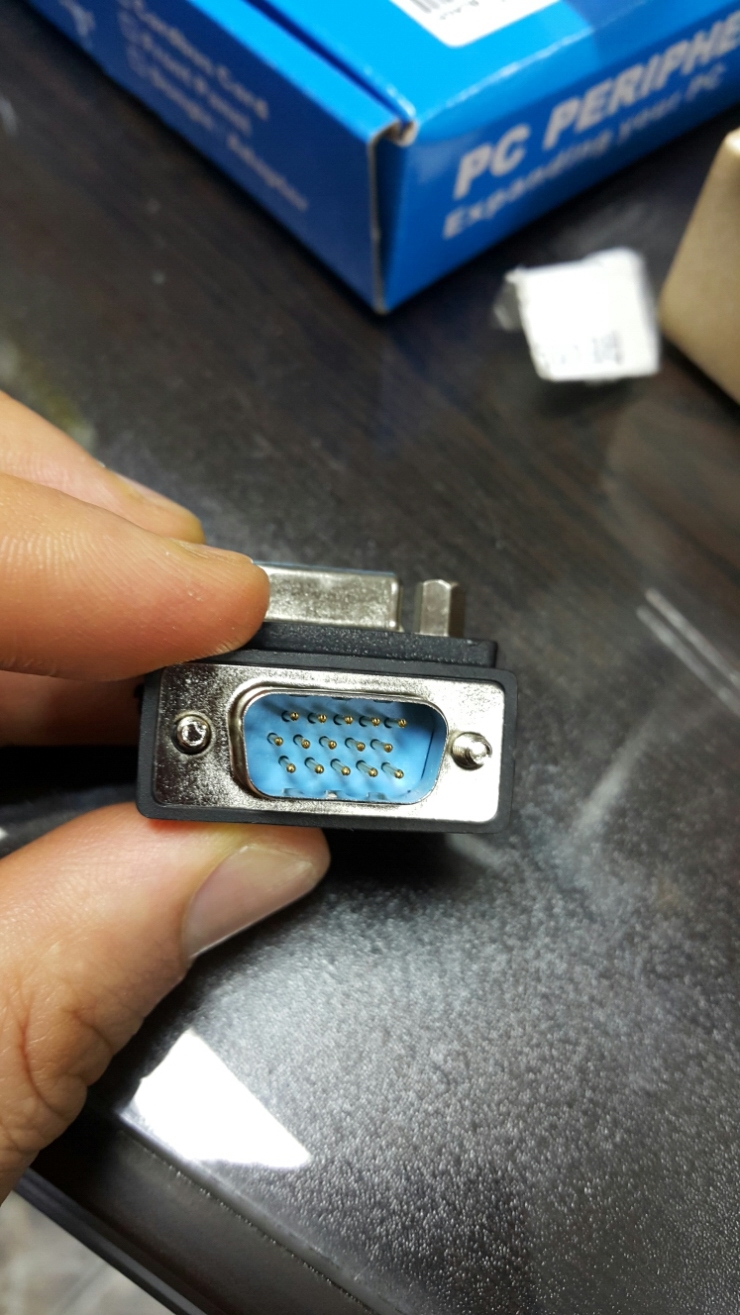 D-sub 15P 컴퓨터용 VGA단자 방향 전환 대전 세종 충남 남강네트워크전산 : 네이버 블로그