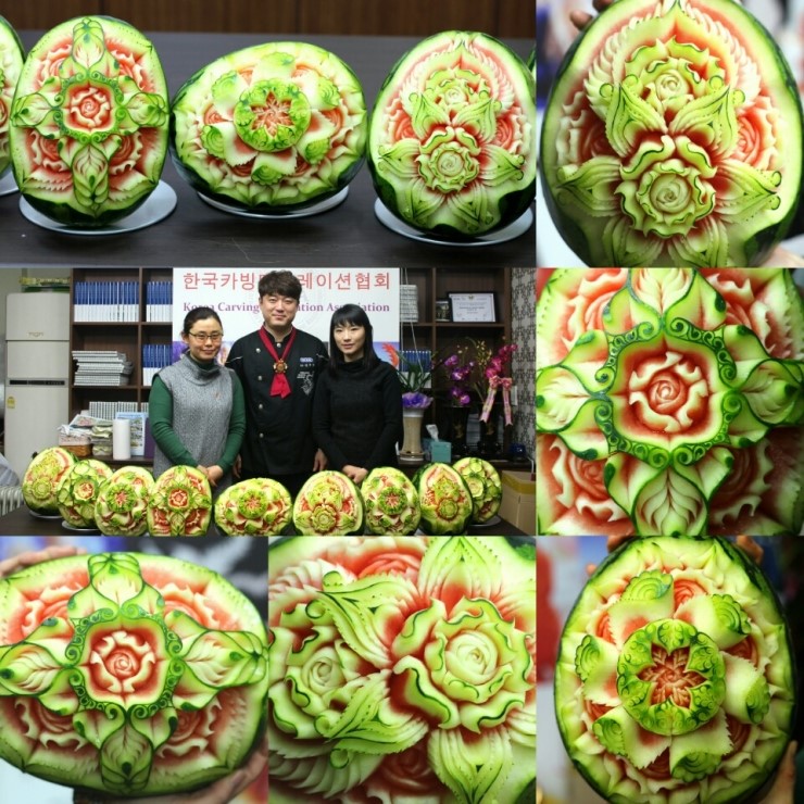 태국카빙으로 많이 알려진 수박카빙 달인이 될수 있는 심화 수박조각 수업 후기 네이버 블로그