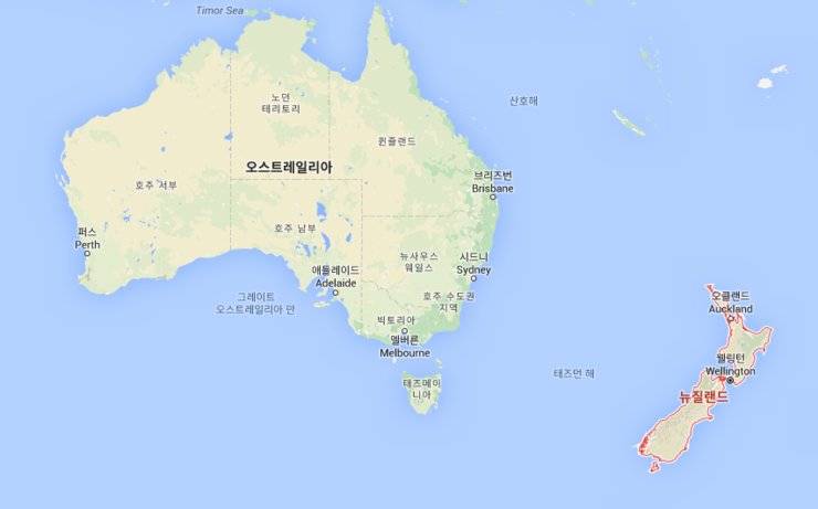 [뉴질랜드] 뉴질랜드 지도 뉴질랜드 국기 뉴질랜드 수도 웰링턴 뉴질랜드 위치 / 홍보영상차량 : 네이버 블로그