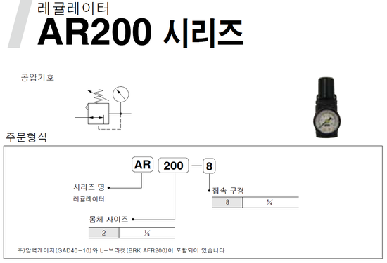 PARKER 레귤레이터 AR200-8 : 네이버 블로그