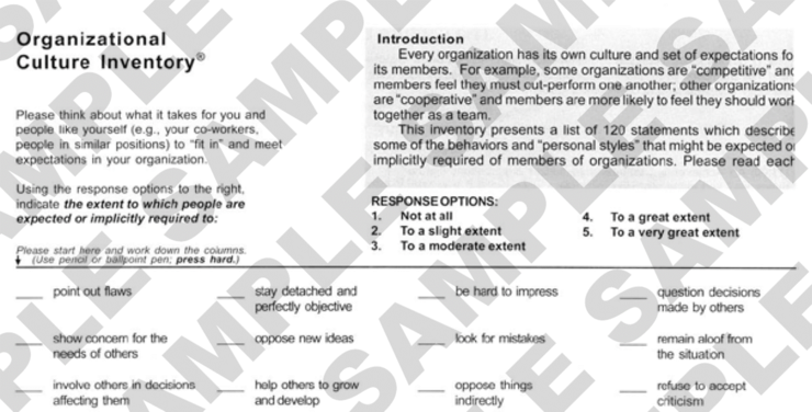 OCI(Organizational Culture Inventory) ③ _ 측정문항 및 조직문화 분석 : 네이버 블로그