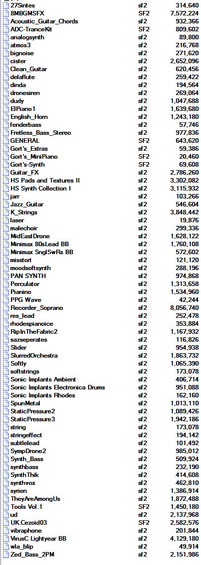 Diverse 사운드폰트 모음 instrument soundfont SF2 : 네이버 블로그